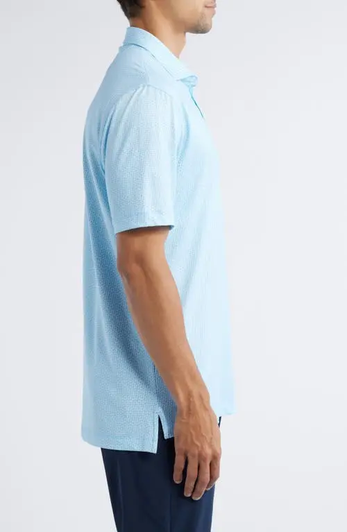 Johnnie-o Island Times Geo Print Performance Polo