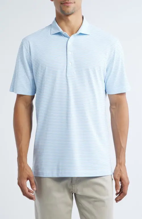 Johnnie-o Stetsons Stripe Performance Polo - Maliblu
