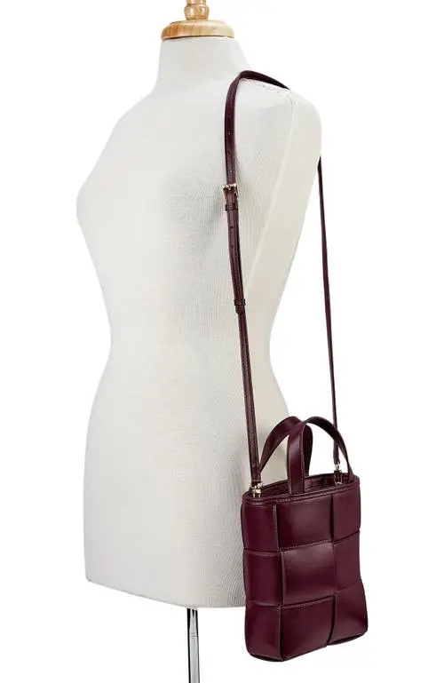Gigi New York Chloe Mini Shopper - Bordeaux