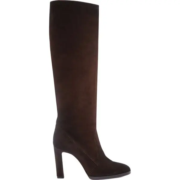 Santoni Suede High-heel Boots - Brown