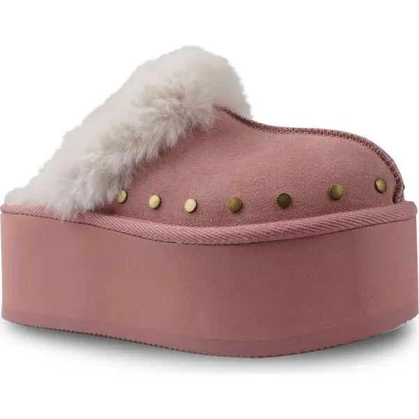 CANDIE'S Sutton Platform Clog - Pink Suede