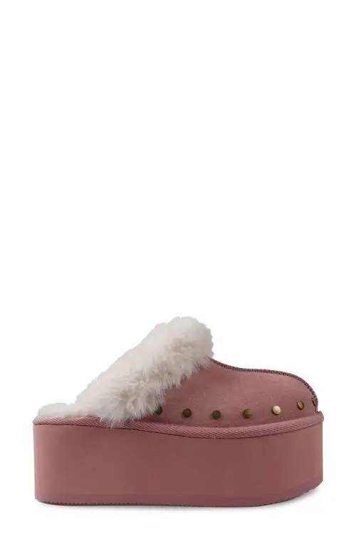 CANDIE'S Sutton Platform Clog - Pink Suede