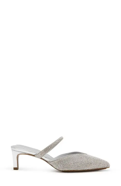 Anne Klein Idina Mary Jane Pointed Toe Kitten Heel Mule