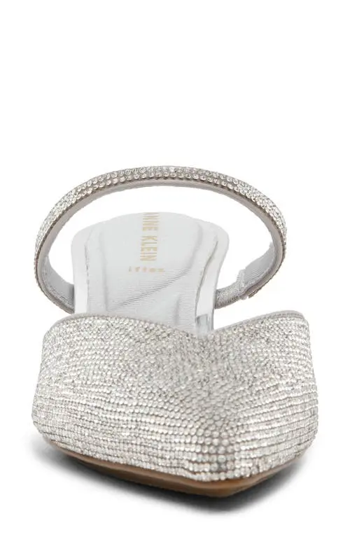 Anne Klein Idina Mary Jane Pointed Toe Kitten Heel Mule