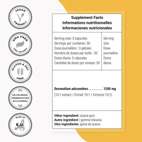 SUPERSMART Desmodium Liver Detox 1200mg