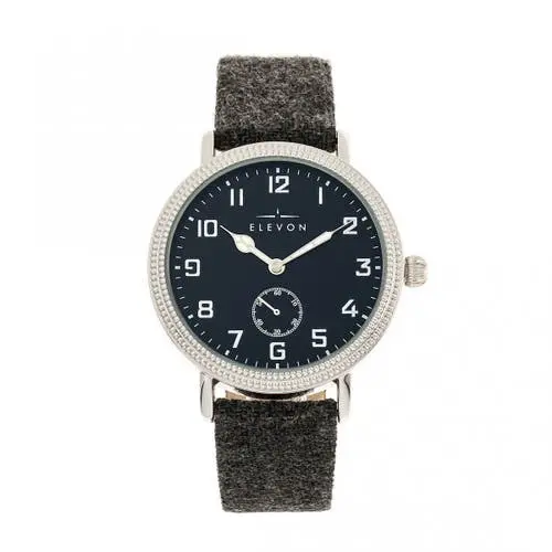 ELEVON Northrop Leather-band Watch - Charcoal/navy