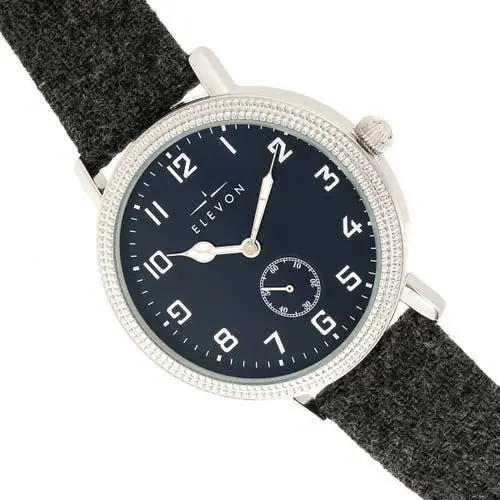 ELEVON Northrop Leather-band Watch - Charcoal/navy