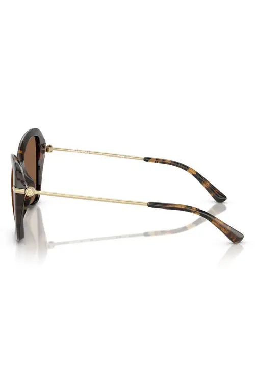 Michael Kors 56mm Butterfly Sunglasses - Dark Tort