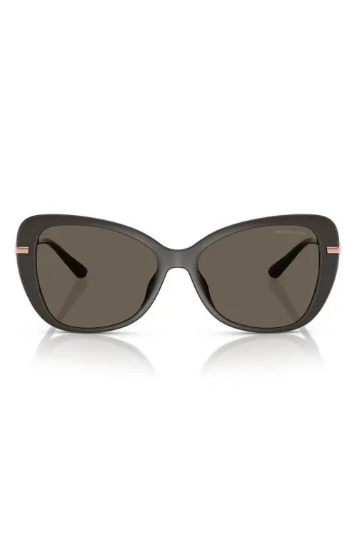 Michael Kors 56mm Butterfly Sunglasses - Grey
