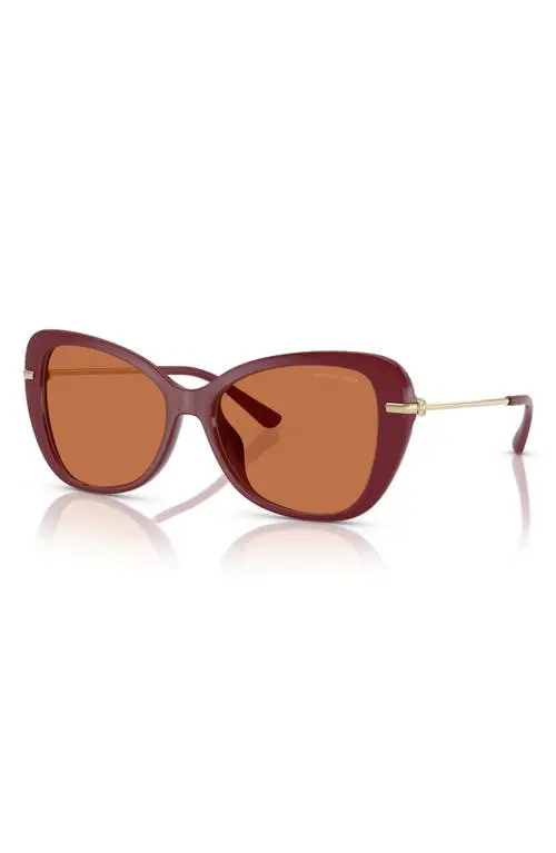 Michael Kors 56mm Butterfly Sunglasses - Red