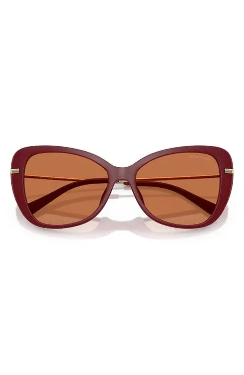 Michael Kors 56mm Butterfly Sunglasses - Red