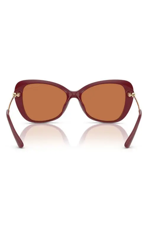 Michael Kors 56mm Butterfly Sunglasses - Red