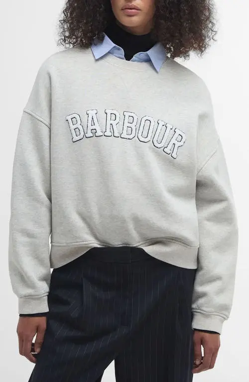 Barbour Silverdale Bouclé Logo Sweatshirt