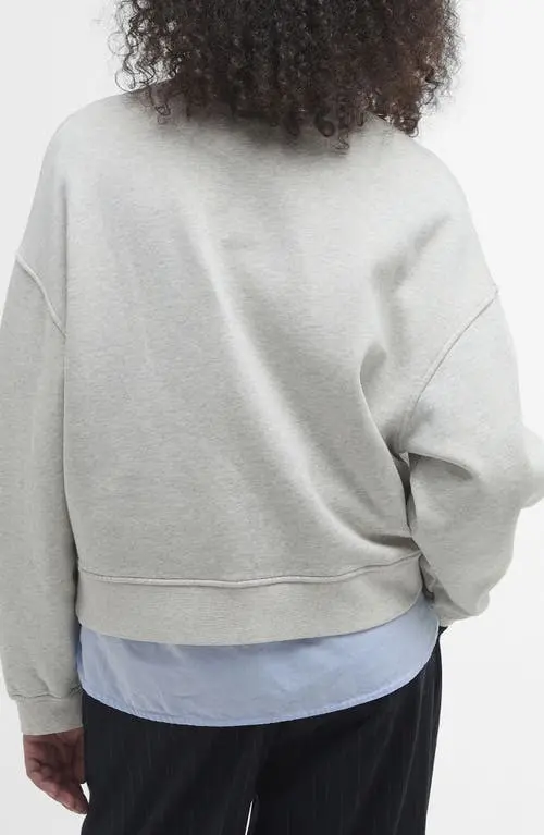 Barbour Silverdale Bouclé Logo Sweatshirt
