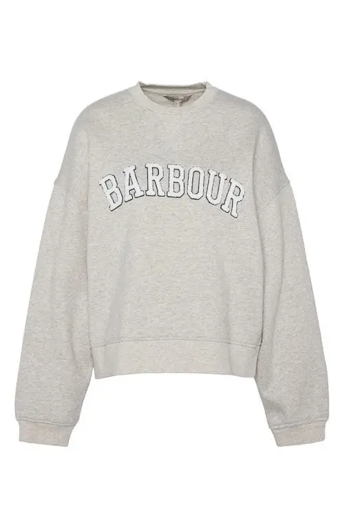 Barbour Silverdale Bouclé Logo Sweatshirt