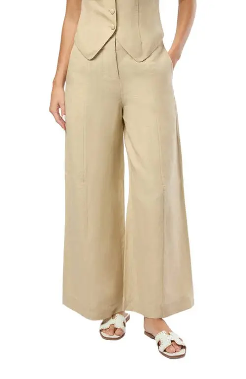 Onia Air Linen Palazzo Pant - Jute