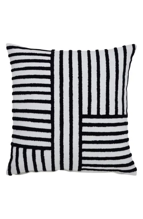 RENWIL Stilo Stripe Accent Pillow - White