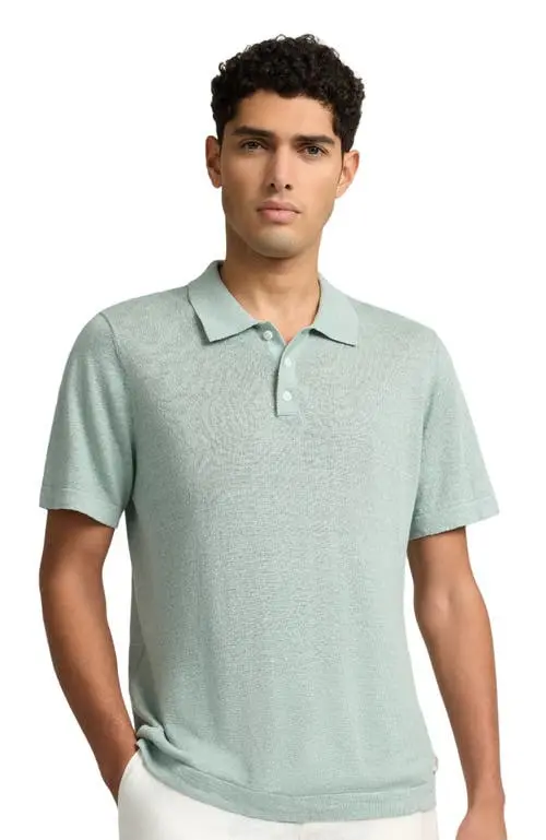 Onia Linen Sweater Polo