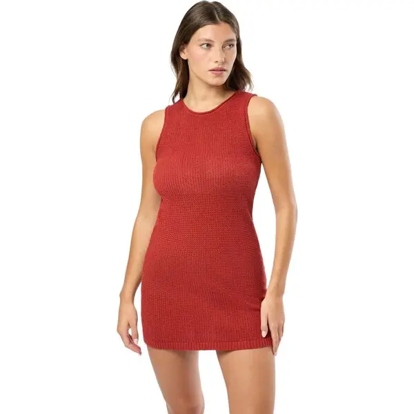 Onia Linen Knit Mini Dress