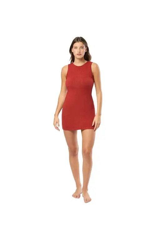 Onia Linen Knit Mini Dress