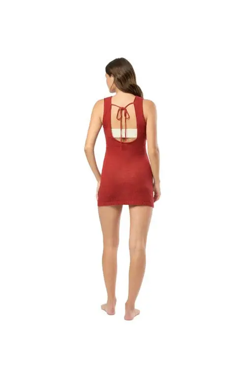 Onia Linen Knit Mini Dress