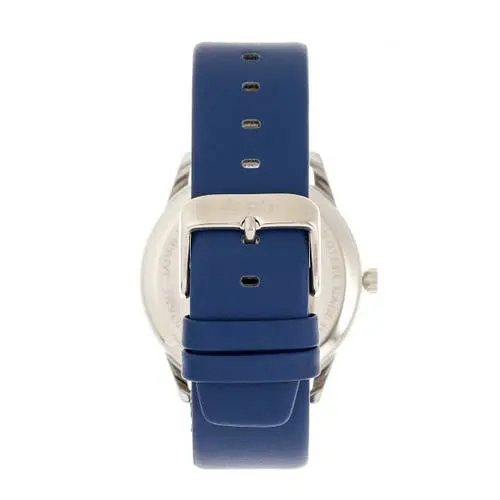 SIMPLIFY Leather-band Strap Watch - Blue