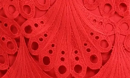 Adelyn Rae Kinsley Puff Sleeve Lace Midi Dress In Red - 55% Off |  Editorialist