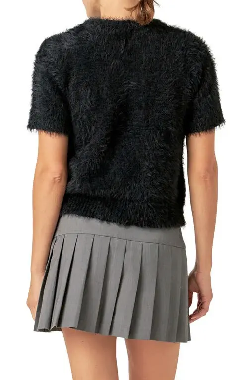 English Factory Rhinestone Logo Sweater
