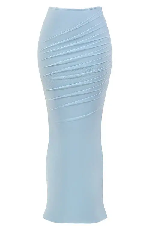 House Of Cb Cassidy Ruched Maxi Skirt - Skyride