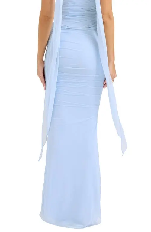 House Of Cb Cassidy Ruched Maxi Skirt - Skyride