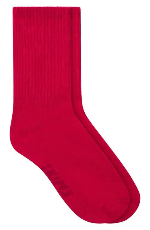 SKIMS 3-pack Sports Socks - Candy Cane Multi