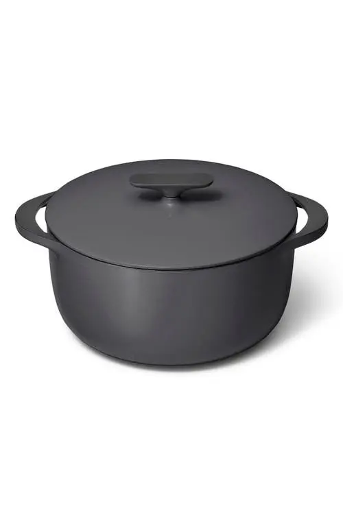 CARAWAY 6.5-quart Cast Iron Dutch Oven - Charcoal