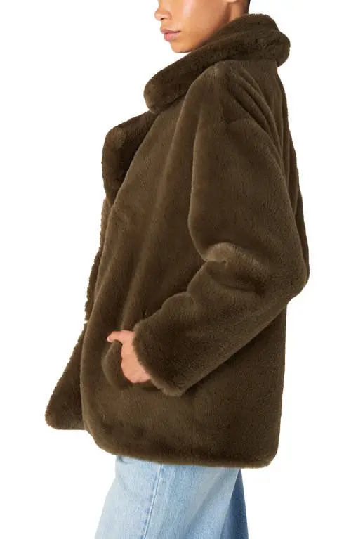 Blanknyc Faux Fur Overcoat