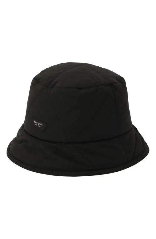 Kate Spade New York Sam Quilted Bucket Hat - Black  display picture 3