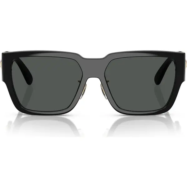 Versace Biggie Rectangular Sunglasses - Dark Grey