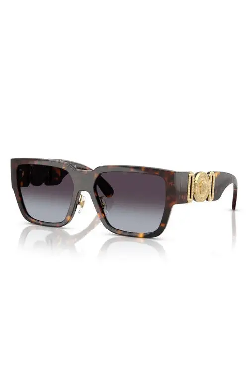 Versace Biggie Rectangular Sunglasses - Havana