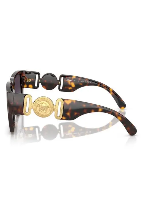 Versace Biggie Rectangular Sunglasses - Havana