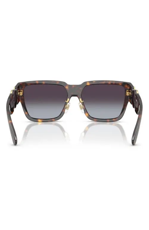 Versace Biggie Rectangular Sunglasses - Havana