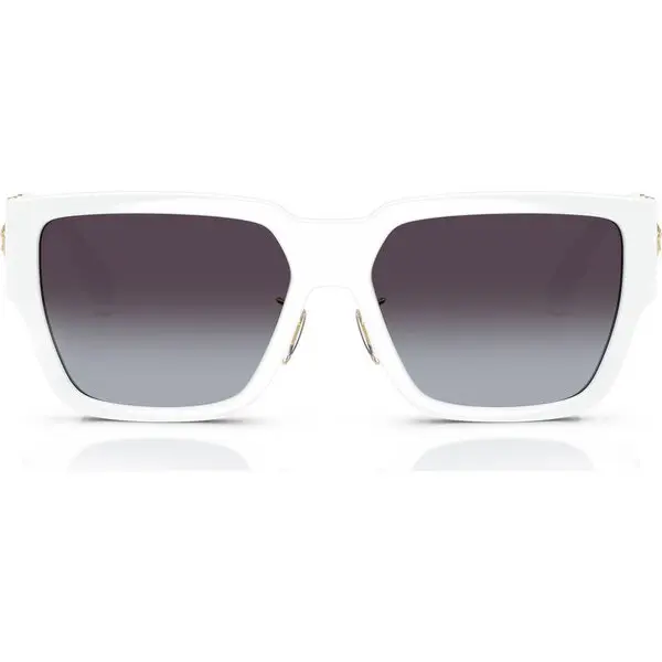 Versace Biggie Rectangular Sunglasses - White