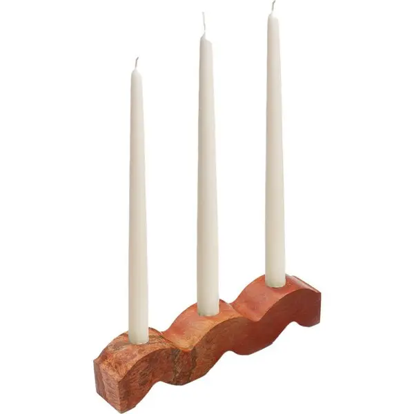 DAR PROYECTOS Wavy Gemstone Candelabra - Jasper