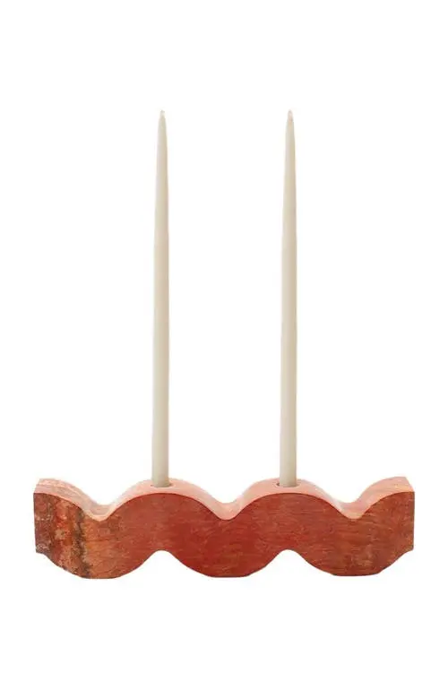 DAR PROYECTOS Wavy Gemstone Candelabra - Jasper