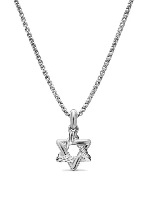 David Yurman Star Of David Pendant Necklace - Sterling Silver