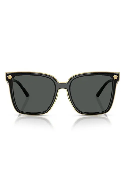 Versace 58mm Butterfly Sunglasses - Black