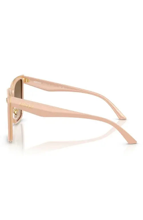 Versace 58mm Butterfly Sunglasses - Blush