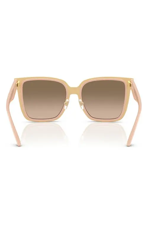 Versace 58mm Butterfly Sunglasses - Blush