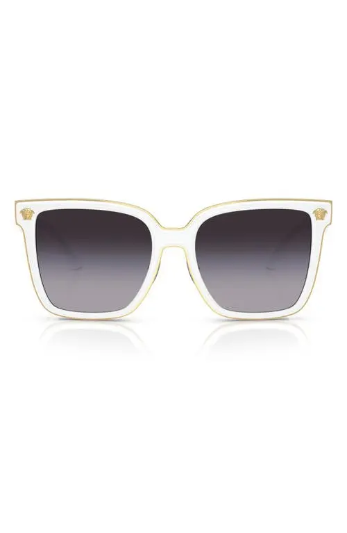 Versace 58mm Butterfly Sunglasses - White