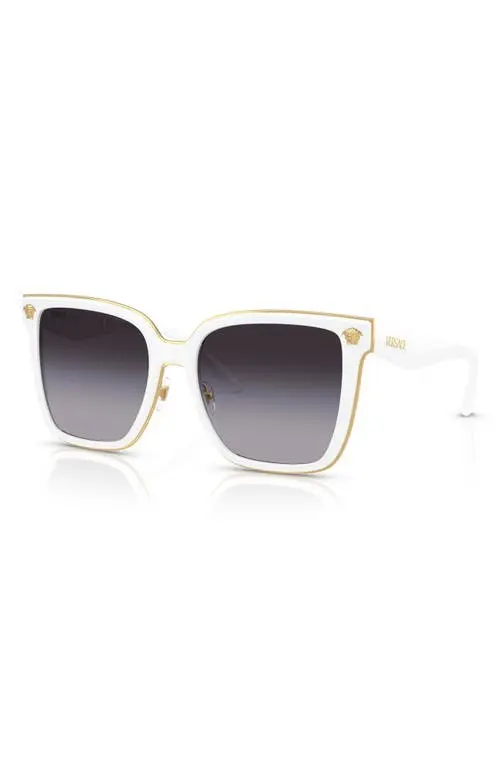 Versace 58mm Butterfly Sunglasses - White