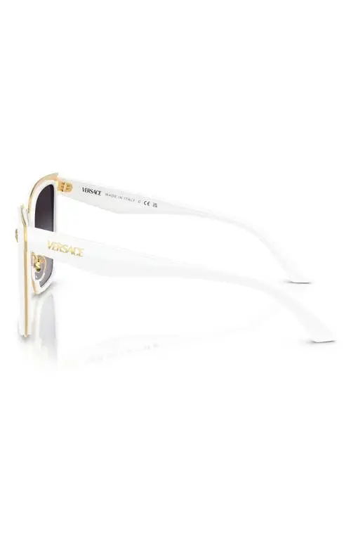 Versace 58mm Butterfly Sunglasses - White