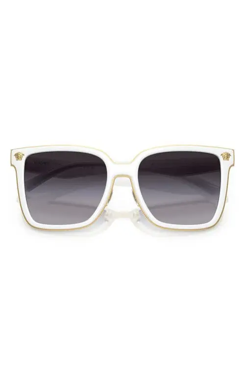 Versace 58mm Butterfly Sunglasses - White