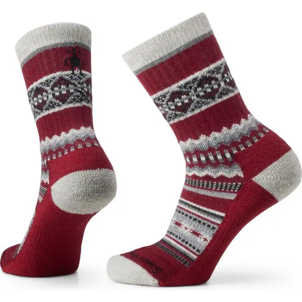 Smartwool Everyday Snowed In Crew Socks - Tibetan Red